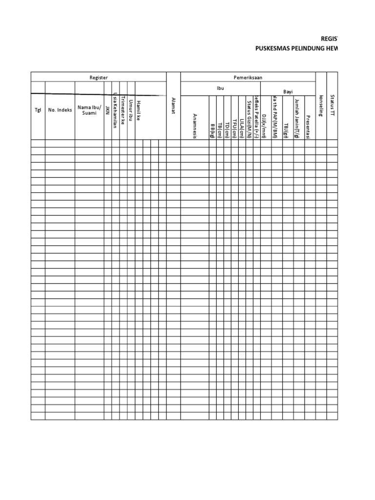 Format Register ANC | PDF