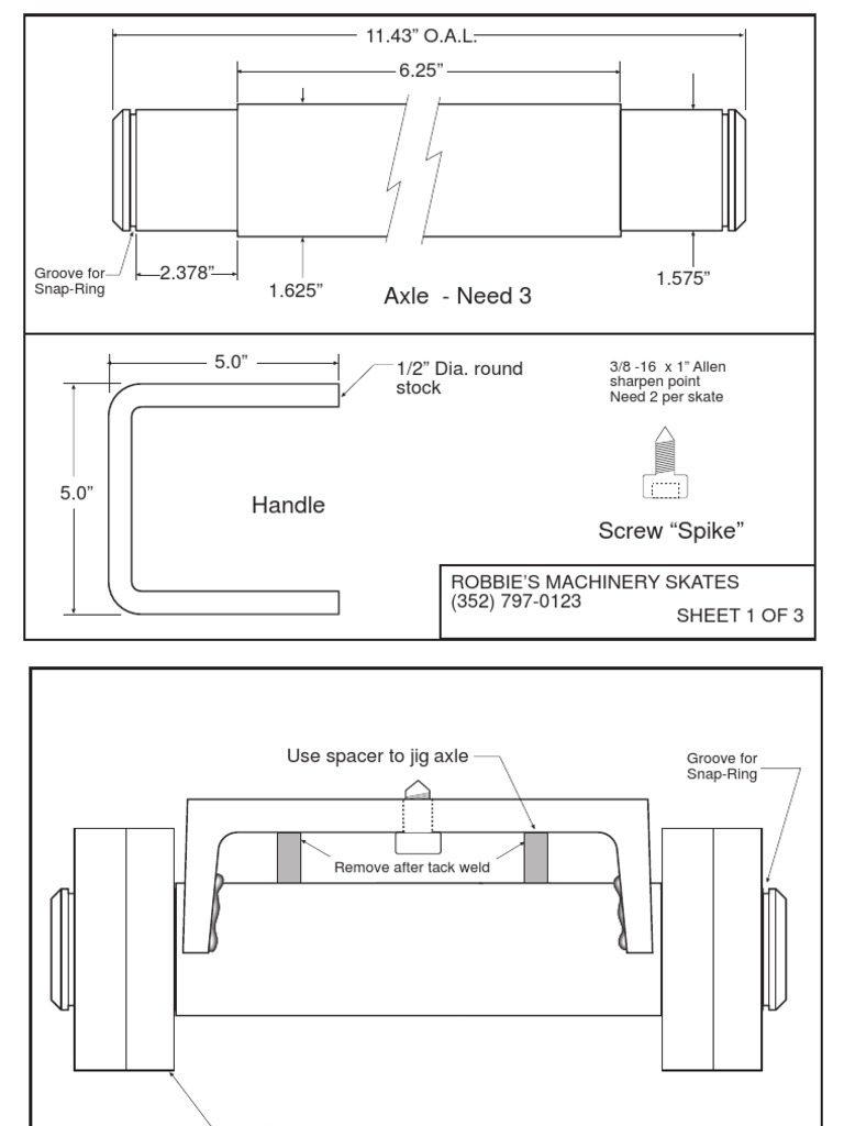 DIY Machinery Skates Design Guide | PDF