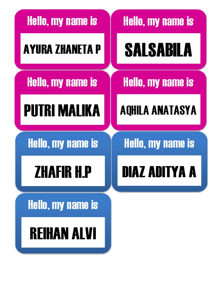 Nametag TK | PDF