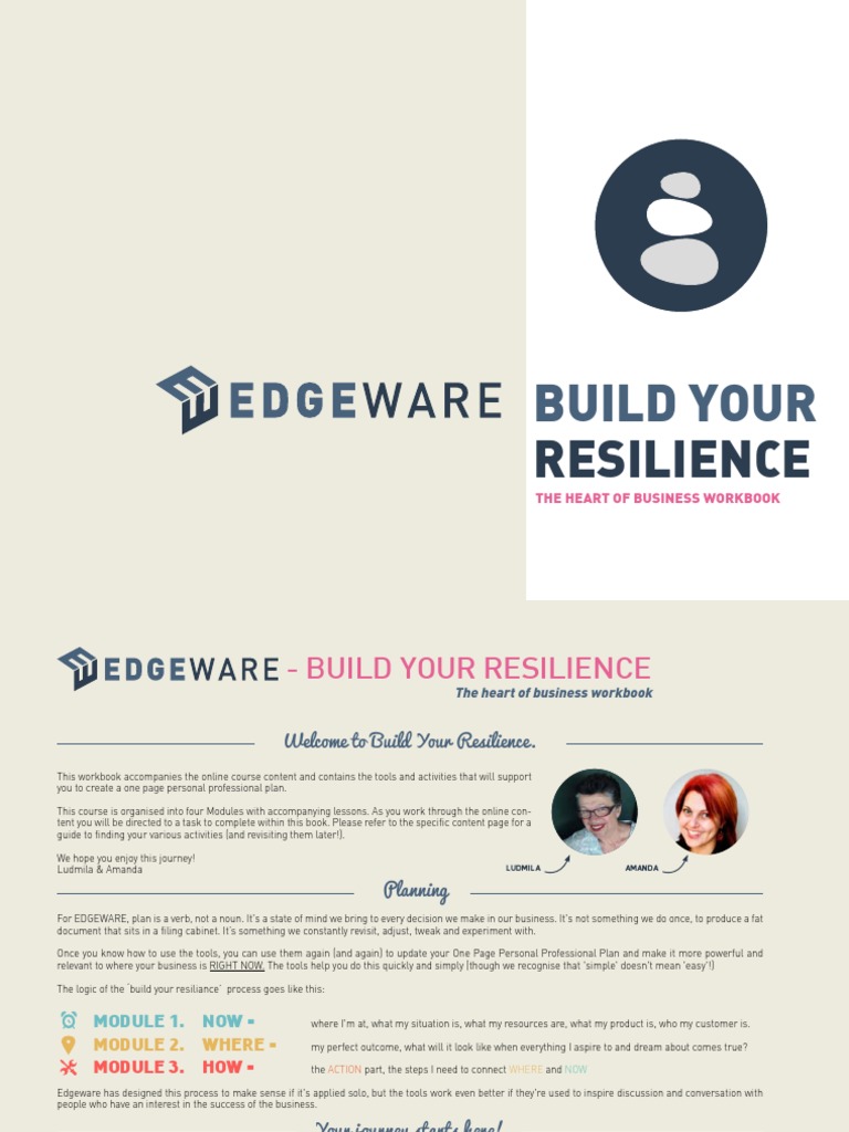 Self Efficacy and Resilience Workbook | PDF | Psychological Resilience ...