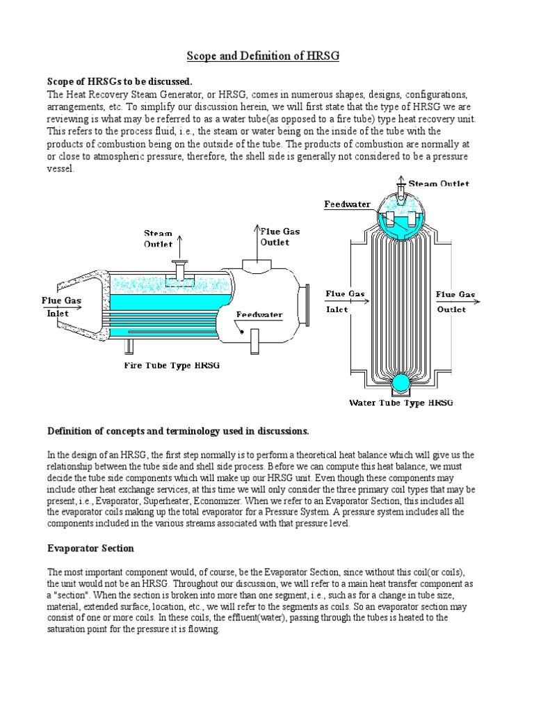 Scope and Definition of HRSG | PDF | Corrosion | Water