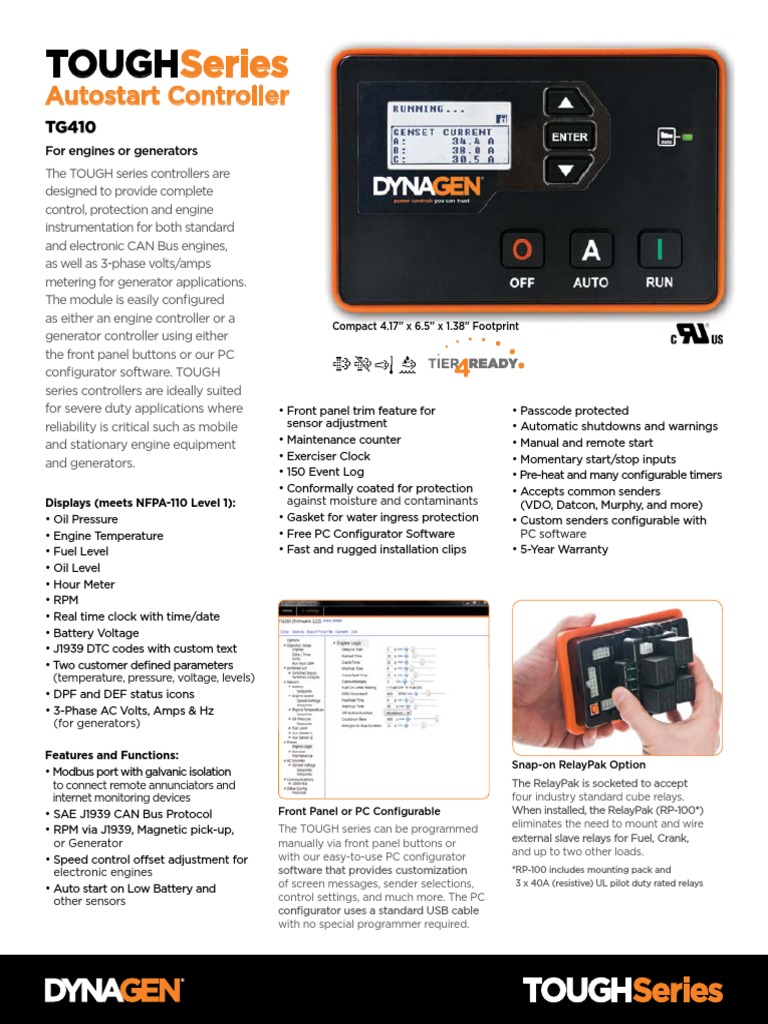 Comprehensive Control and Monitoring Solution: The TOUGH Series TG410 ...
