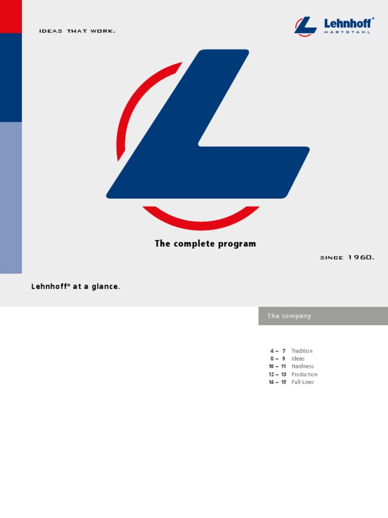 Lehnhoff Complete Program 2013 en | PDF | Lock (Security Device) | Valve