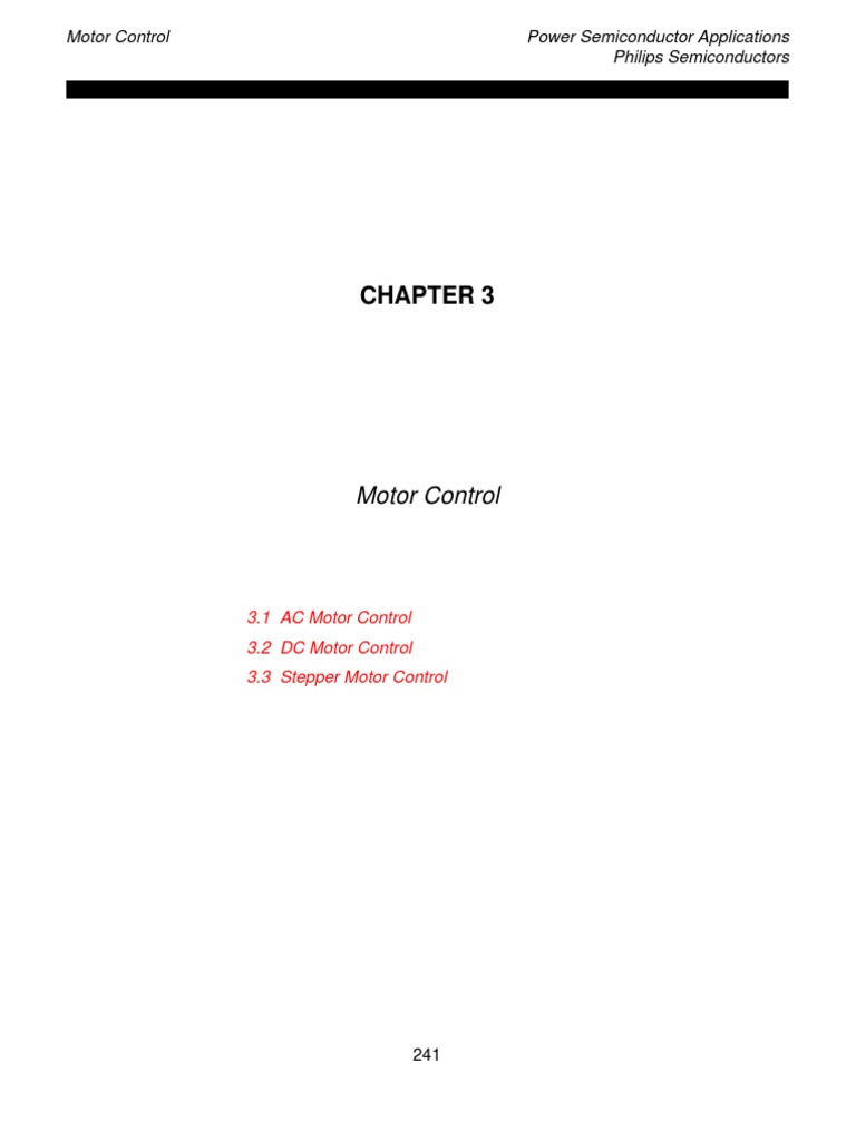 Motor Control | PDF