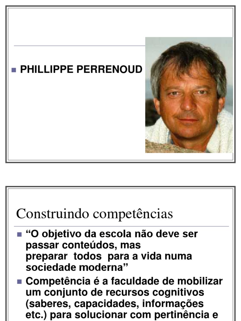 Perrenoud | PDF | Pedagogia | Modificação comportamental