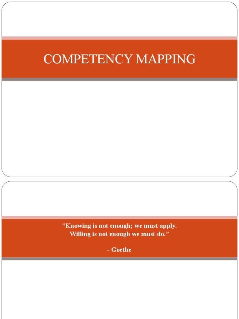 Competency Mapping | PDF | Competence (Human Resources) | Goal