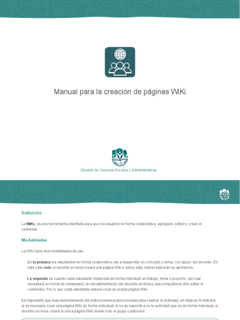 Manual de WIKIS | PDF | Wiki | Informática