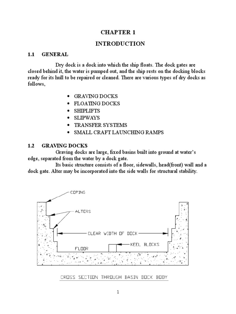 Dry Dock Design and Operation Overview | PDF | Soil Mechanics | Civil ...