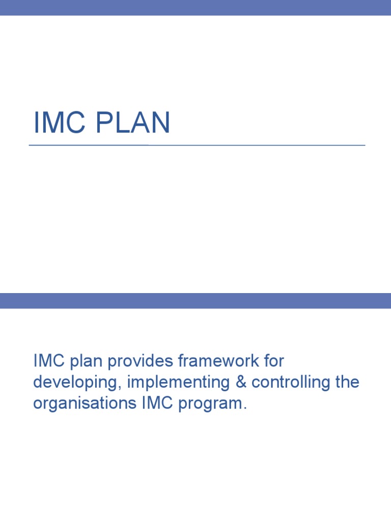 IMC Plan | PDF | Marketing Communications | Marketing