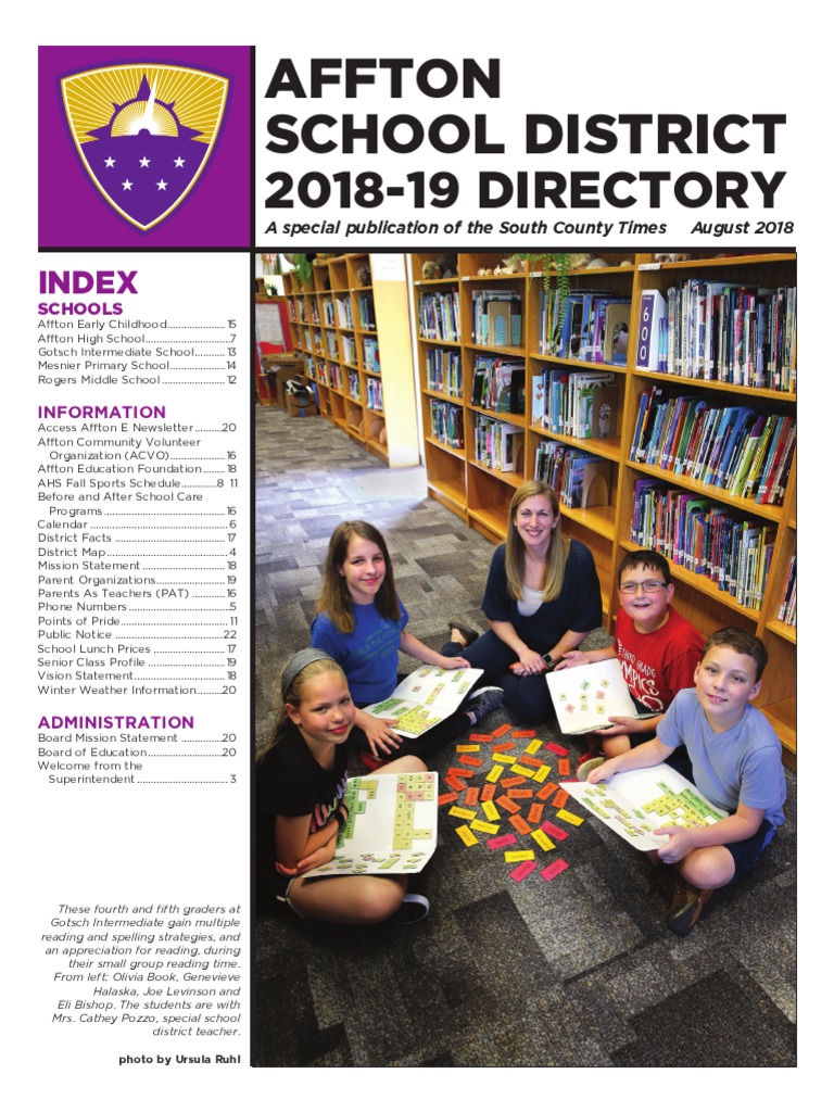 Affton School District Directory 2018-19 | PDF | Advanced Placement ...