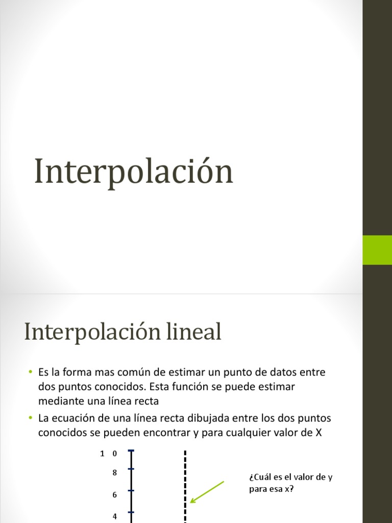 Interpolación | PDF | Mínimos cuadrados | Regresión lineal