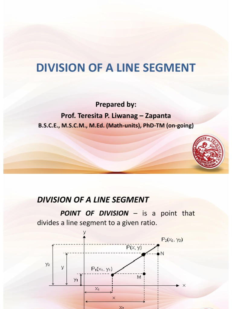 Division of Line Segments Explained | PDF