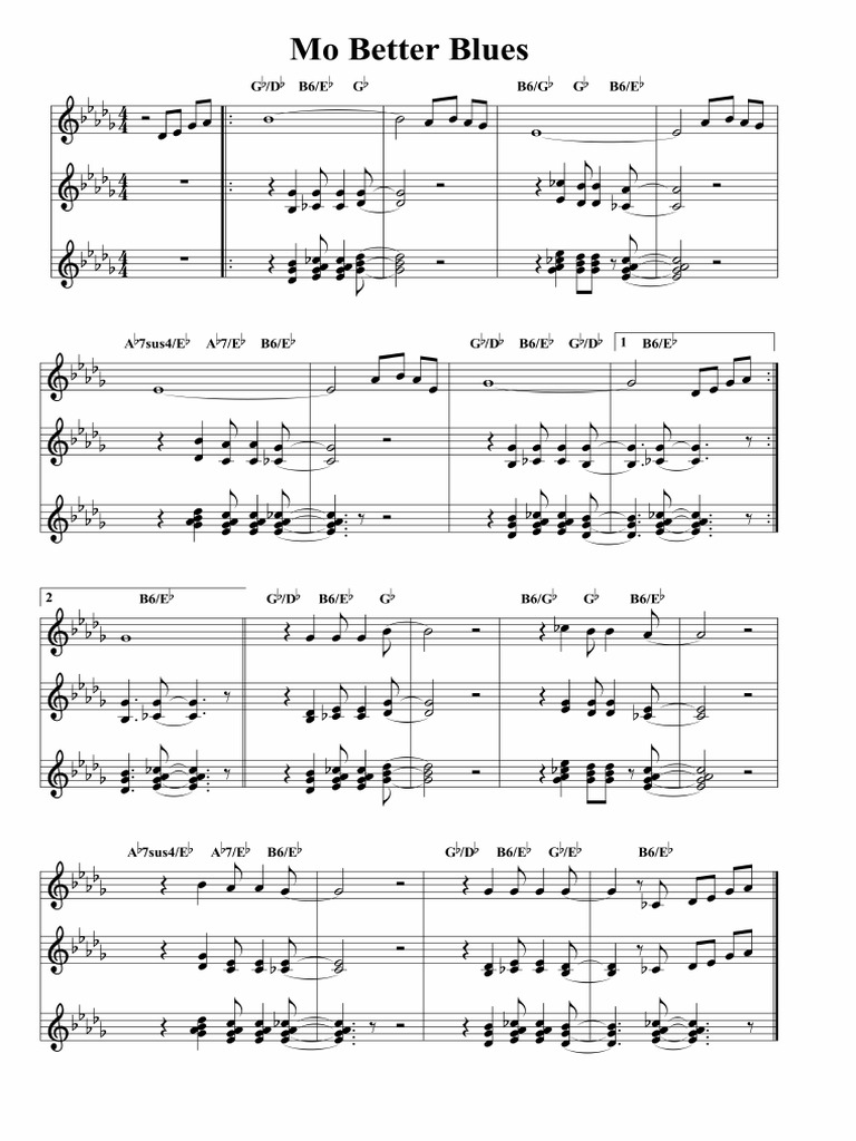 Mo Better Blues PDF | PDF