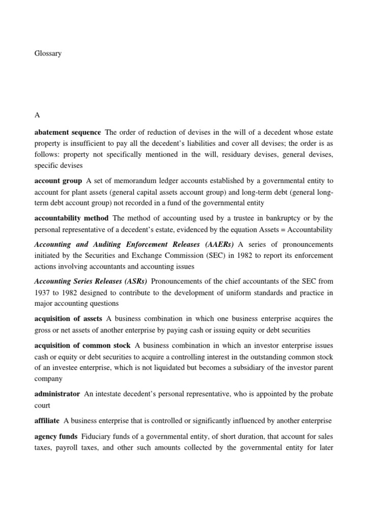 Accounting and Auditing Enforcement Releases (Aaers) A Series of ...
