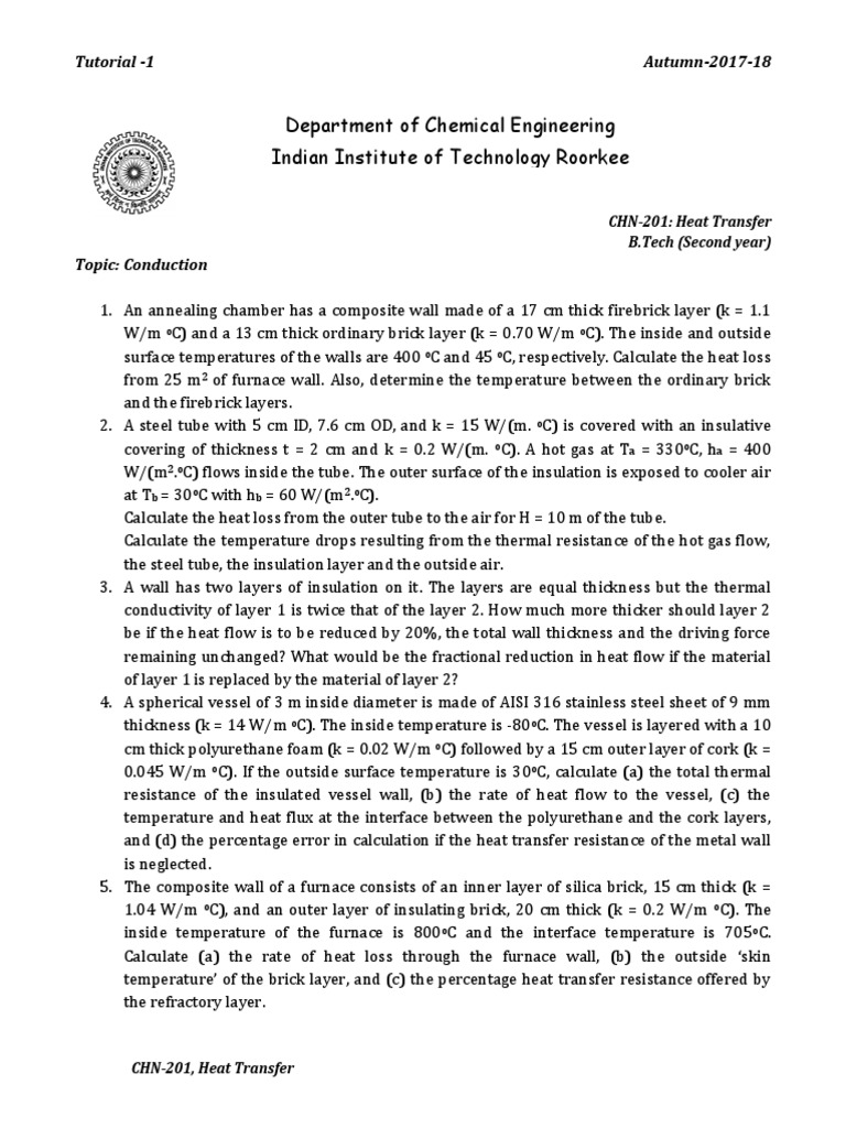 Heat Tut1 | PDF | Thermal Insulation | Thermal Conductivity