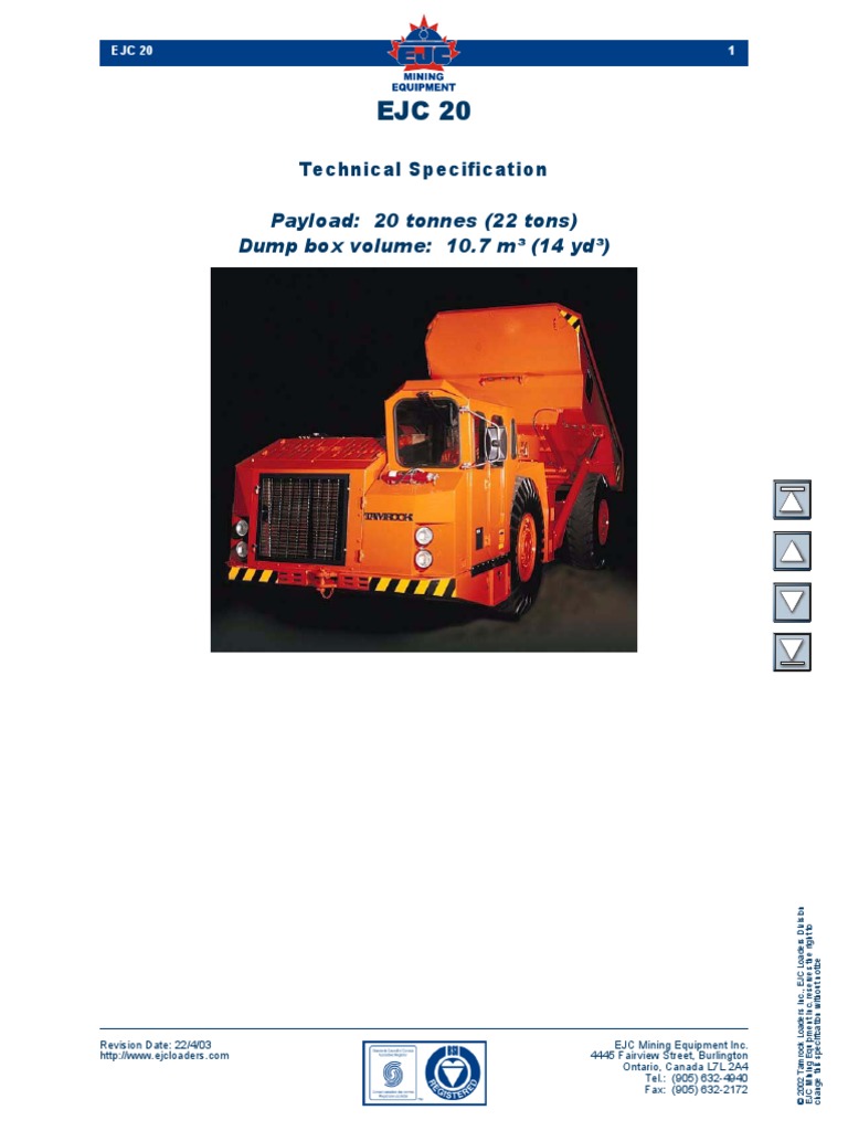 EJC20 | PDF | Loader (Equipment) | Diesel Engine