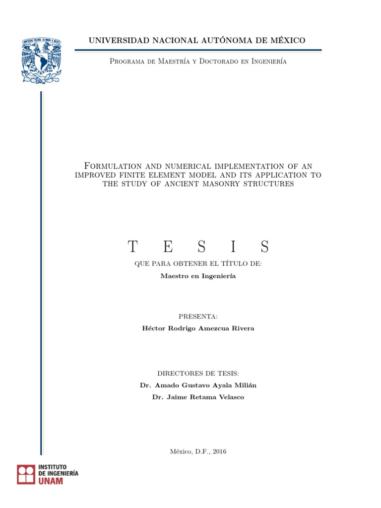 Formulation and Numerical Implementation of An Improved Finite Element Model and Its Application ...