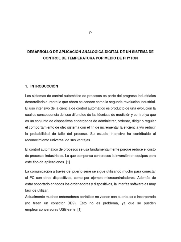 Control de Temperatura con Python y pySerial | PDF | Python (lenguaje de programación ...