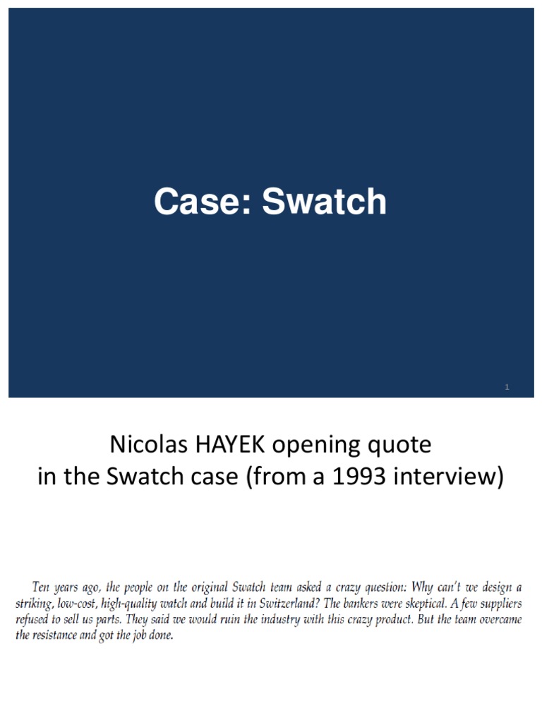 Swatch Case | PDF | Watch | Fashion Accessories