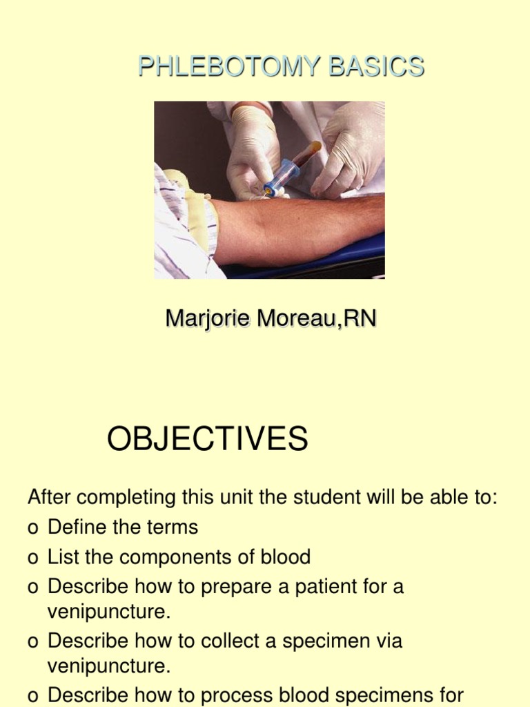 Phlebotomy | PDF | Red Blood Cell | Blood