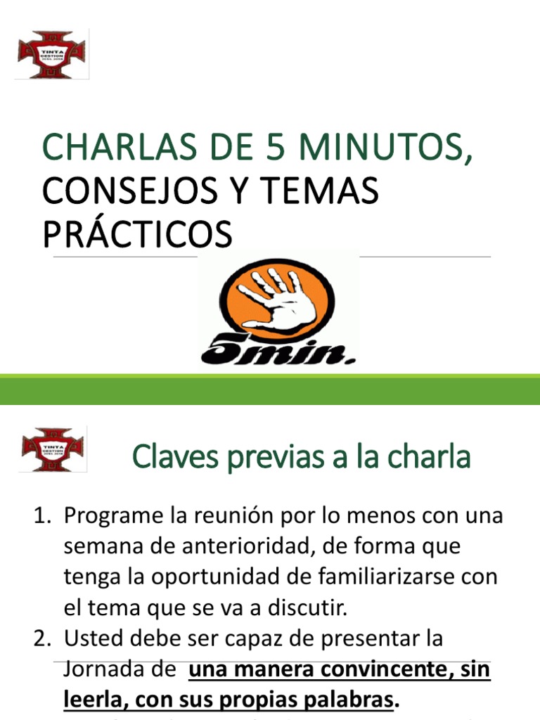 Charlas de 5 Minutos