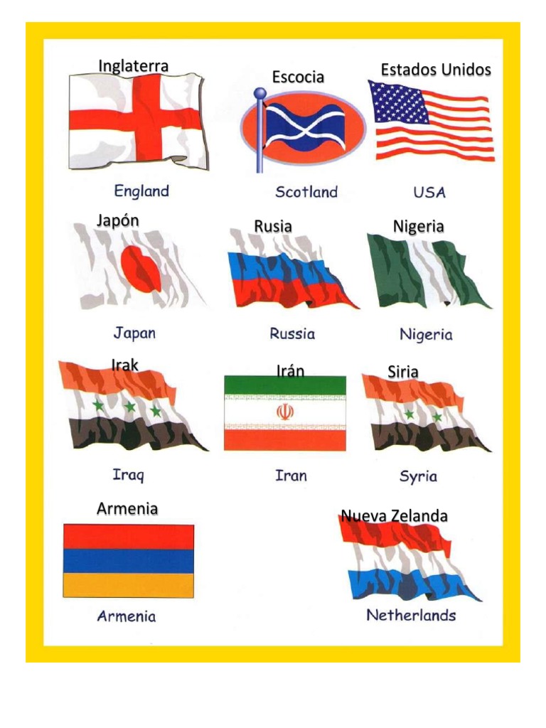 Banderas en Español e Ingles | PDF