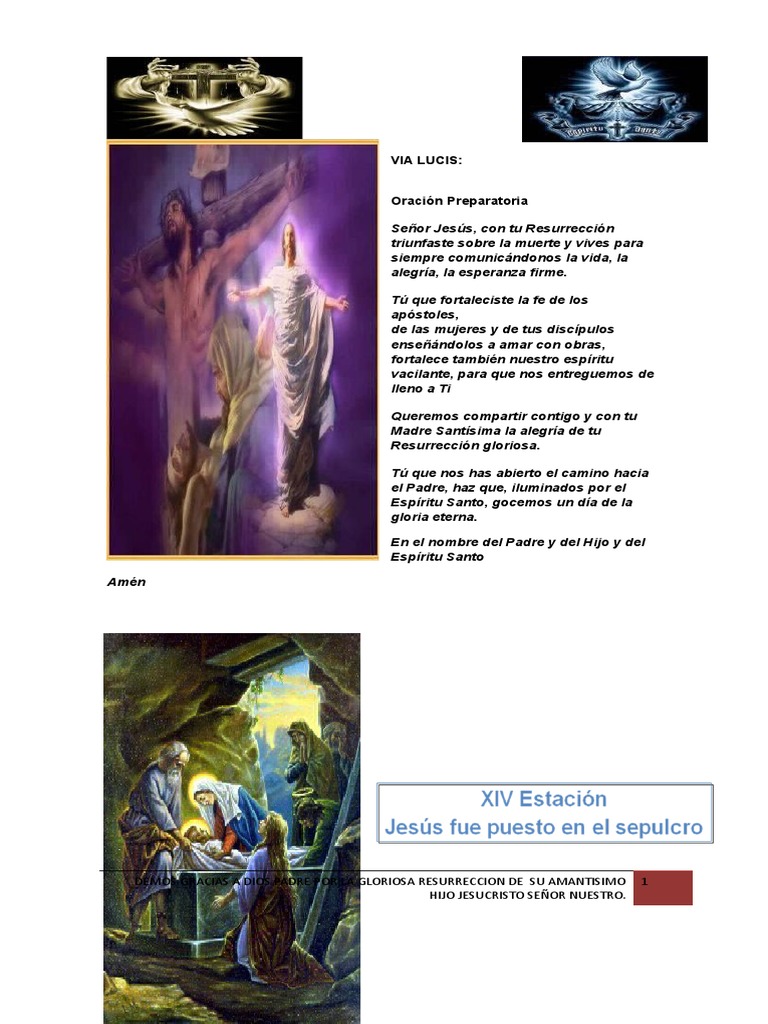 El Via Lucis | PDF | La resurrección de Jesús | Cristo (título)