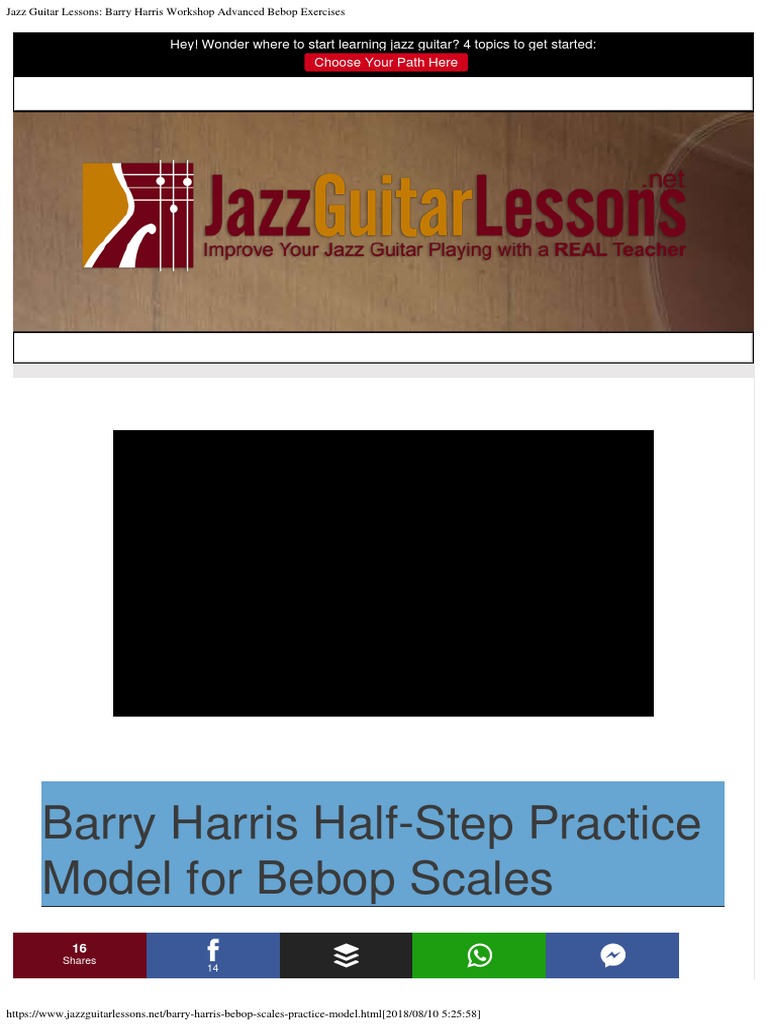 Jazz Guitar Lessons Barry Harris Workshop Advanced Bebop Exercises | Download Free PDF | Jazz ...