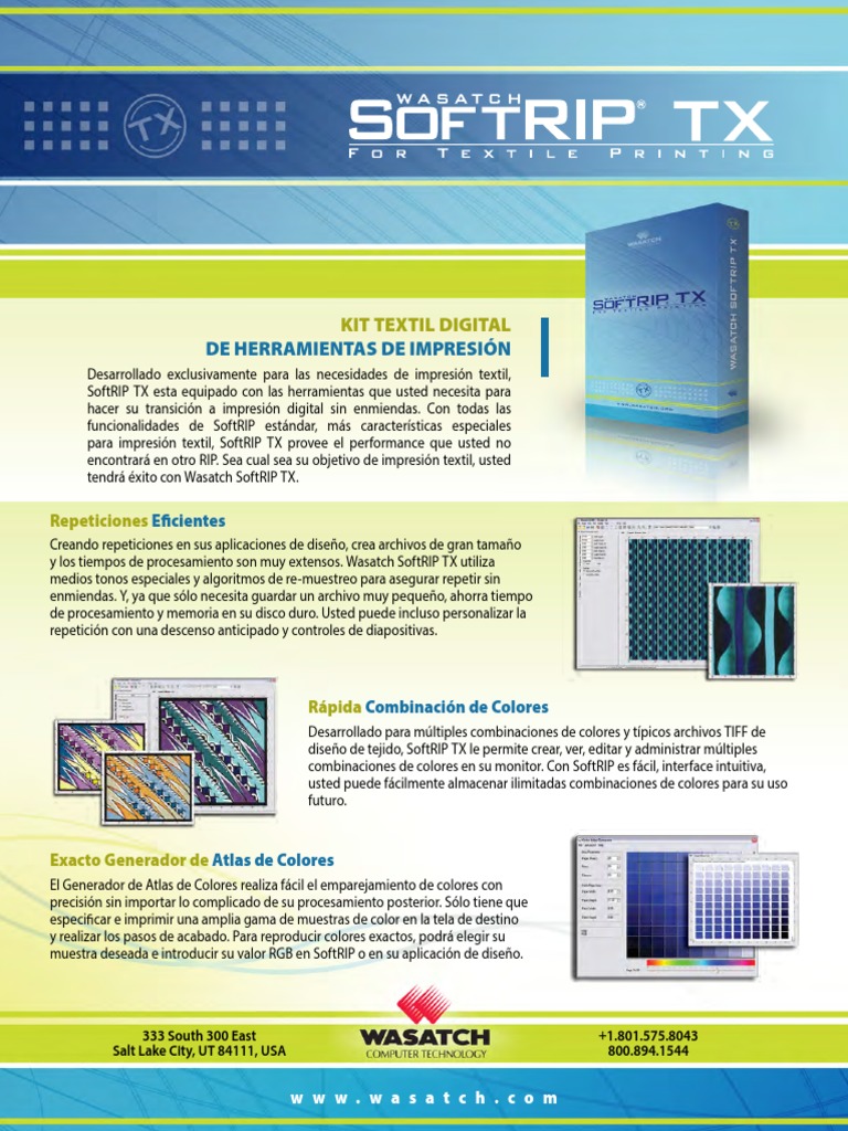 SoftRIP TX Spanish | PDF | Color | Impresora (Computación)