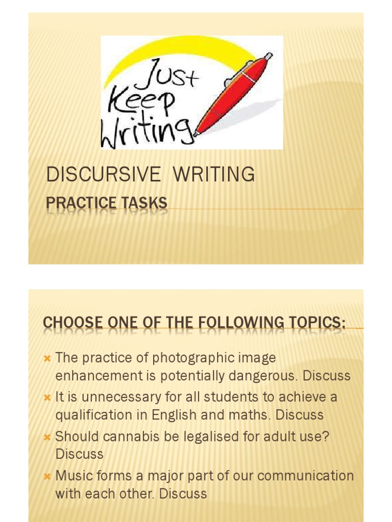 Discursive Writing Practice Tasks | PDF | Global Warming | Climate Change