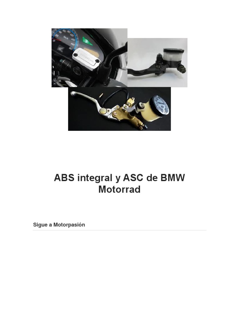 ABS Integral y ASC de BMW Motorrad | Descargar gratis PDF | Sistema de ...