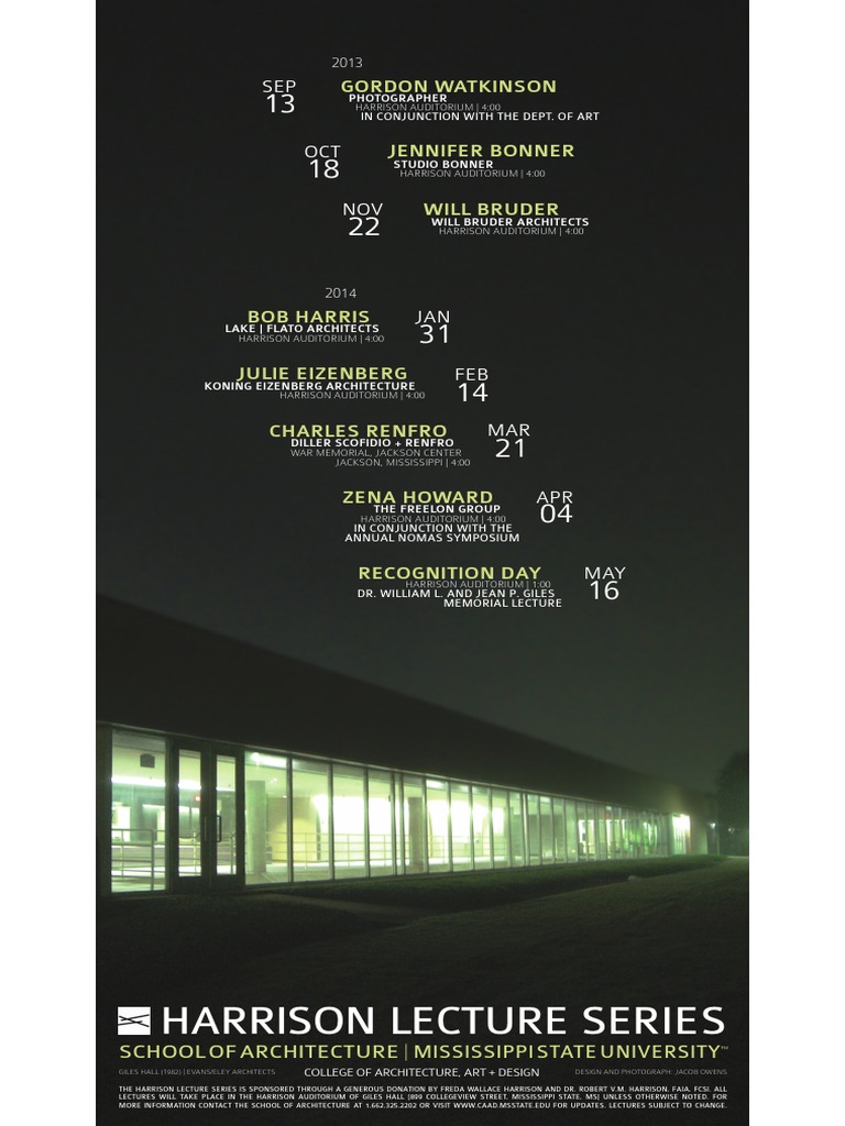 Harrison Lecture Series | PDF