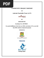 Community Service Project Report | PDF | Science & Mathematics