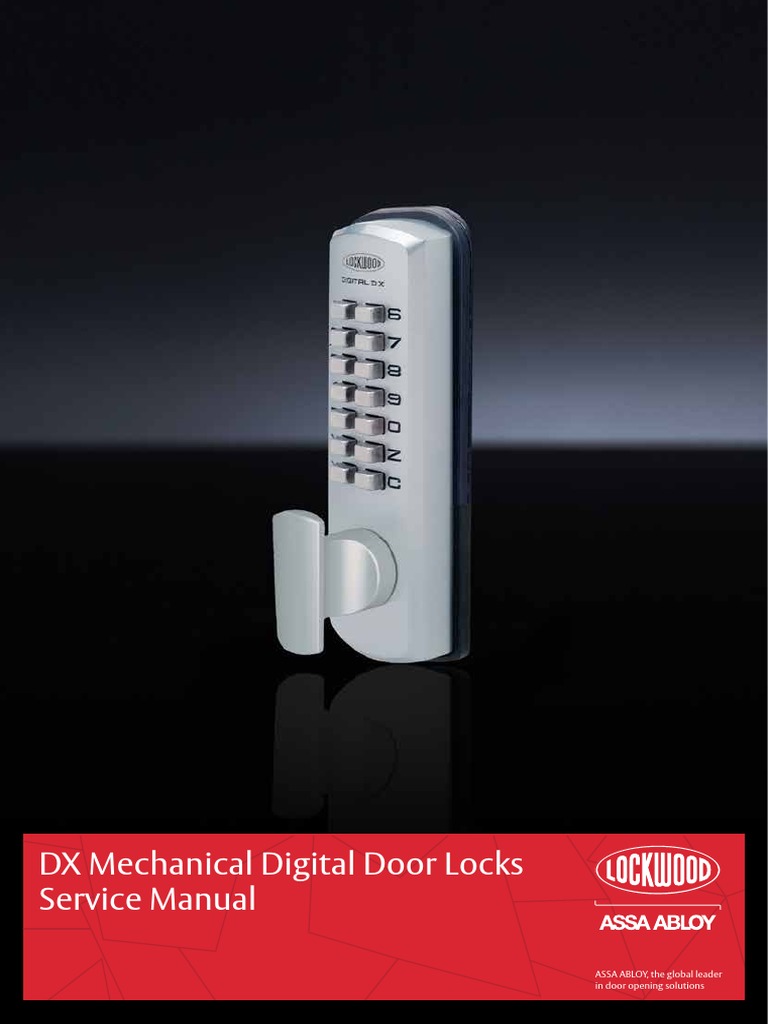Lockwood DX Digital Service Manual | PDF | Door | Lock (Security Device)