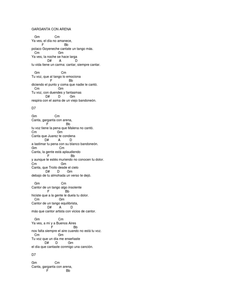 Letras Canto | PDF | Musica Tango | Música de la diáspora africana