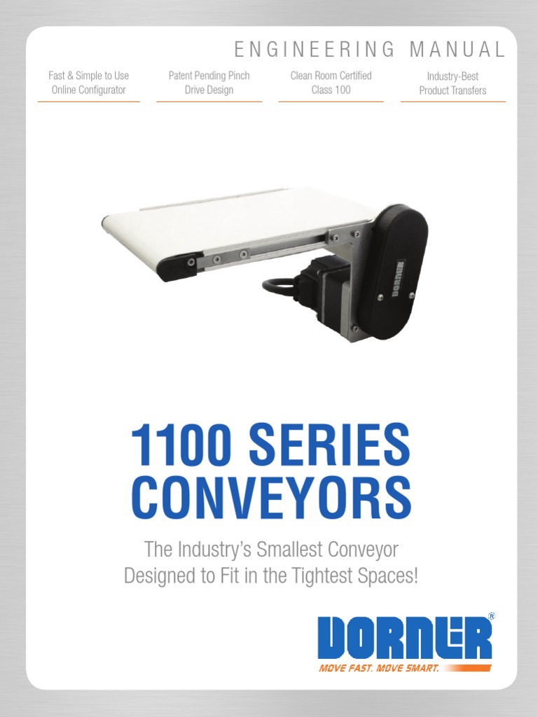 Dorner 1100seriesMANUAL 916Flr | PDF | Belt (Mechanical) | Electric Motor