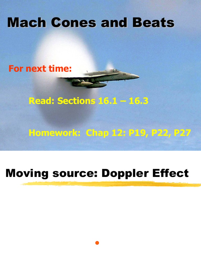 9 Mach Cones & Beats | PDF | Hertz | Mach Number