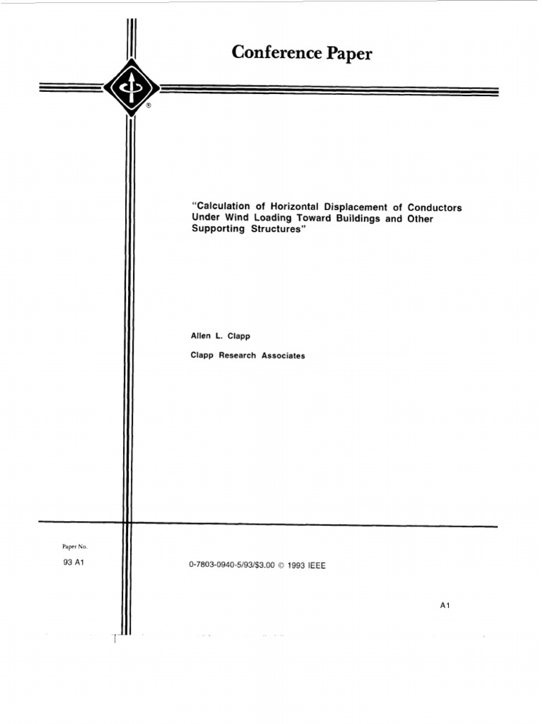 IEEETPCTutorial Sag TensionCalcs | PDF | Electrical Conductor | Insulator (Electricity)