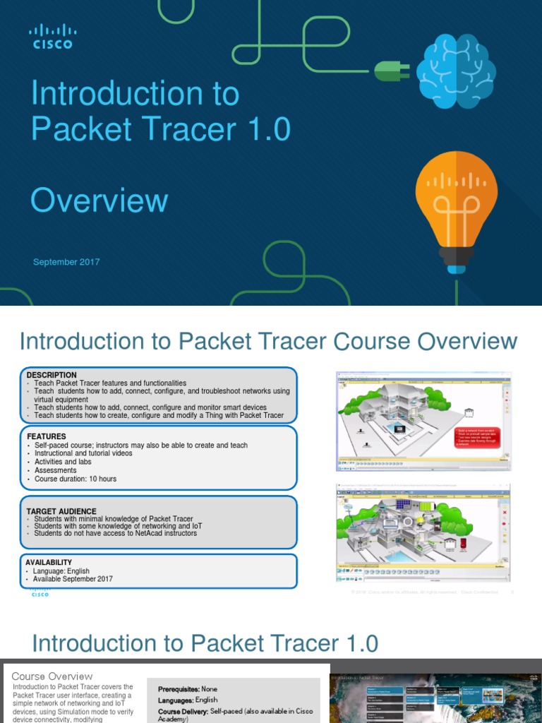 Introduction To Packet Tracer Course Overview - Aug 21 | PDF | Gateway ...