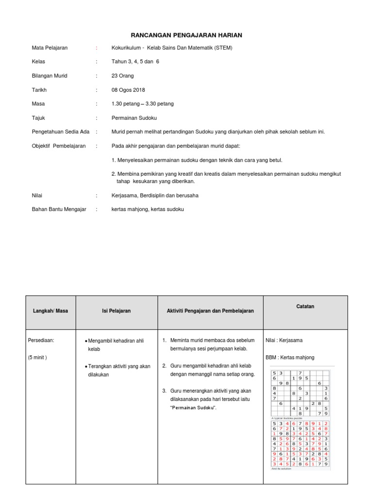 RPH 2.0 Kelab Stem | PDF
