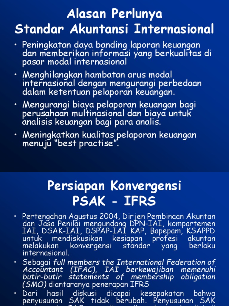 Konvergensi PSAK dan IFRS di Indonesia | PDF