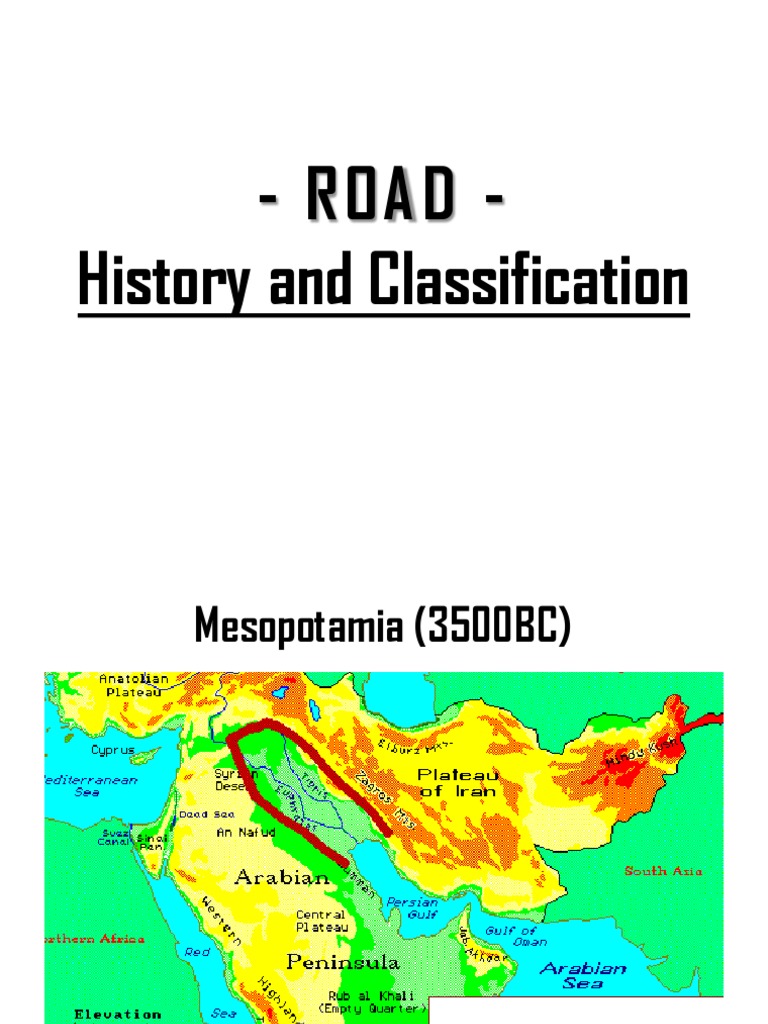 History and Classification of Roads | PDF | Road | Highway