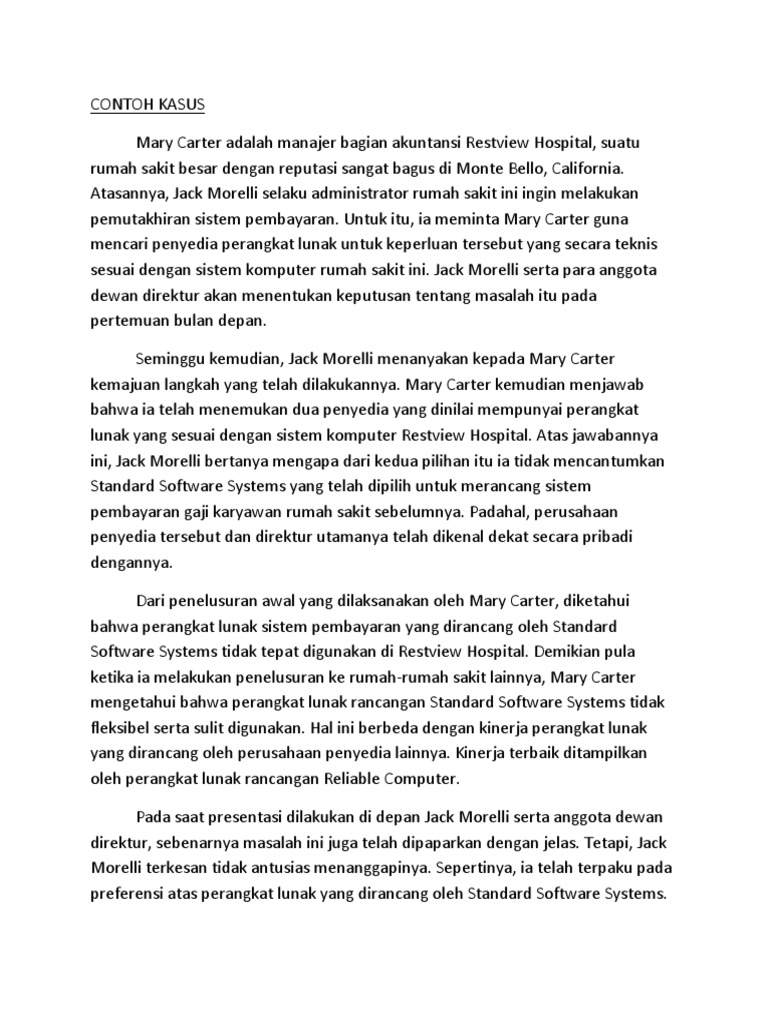 Contoh Kasus Sosiologi | PDF