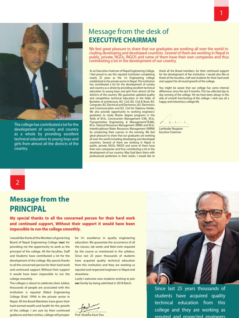 Prospectus 2018 of Nepal Engineering College | PDF | Bachelor's Degree ...