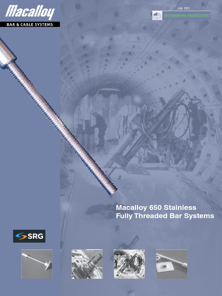 Macalloy 650 Fully Threaded Bar SRG | Download Free PDF | Mechanical ...