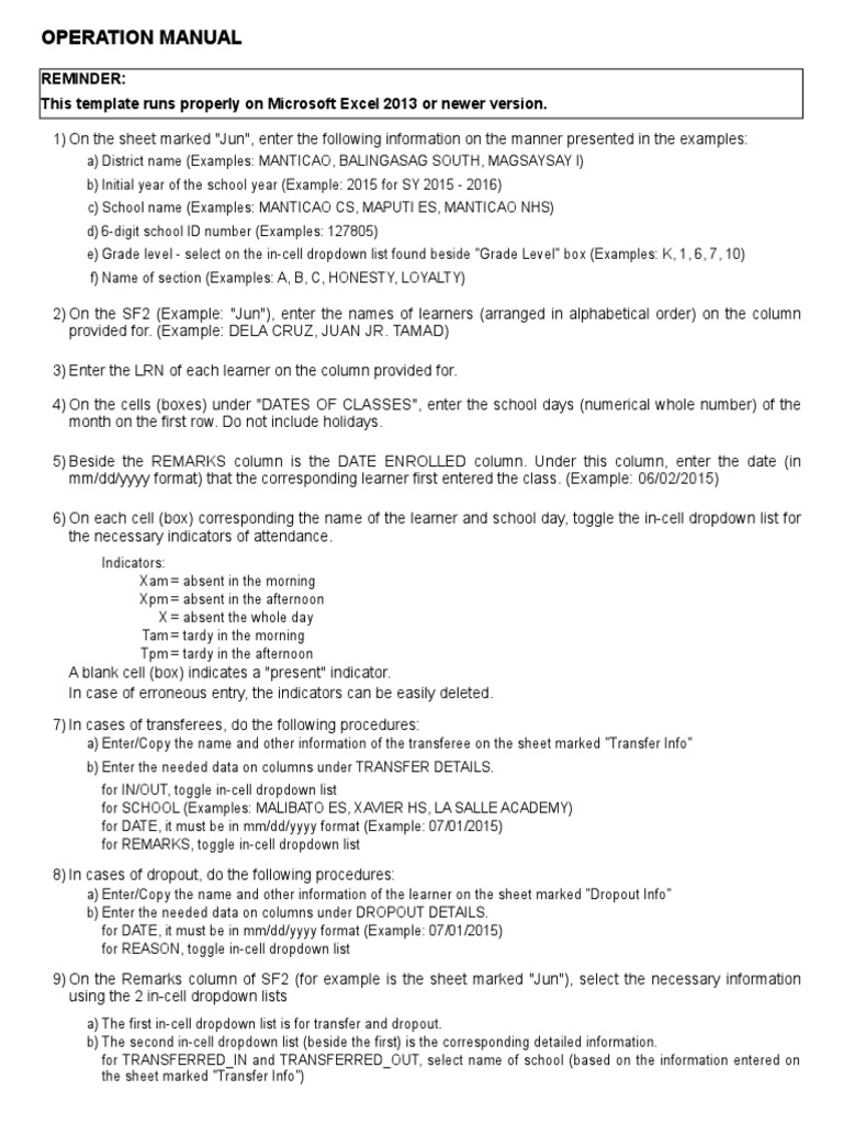 SF2 - Template 2018 - 2019 | Download Free PDF | Youth | Academia