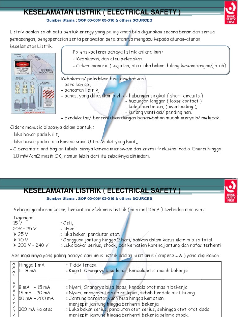 22.keselamatan Listrik-Electrical Safety | PDF