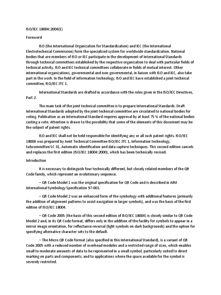 ISO | PDF | Qr Code | Code