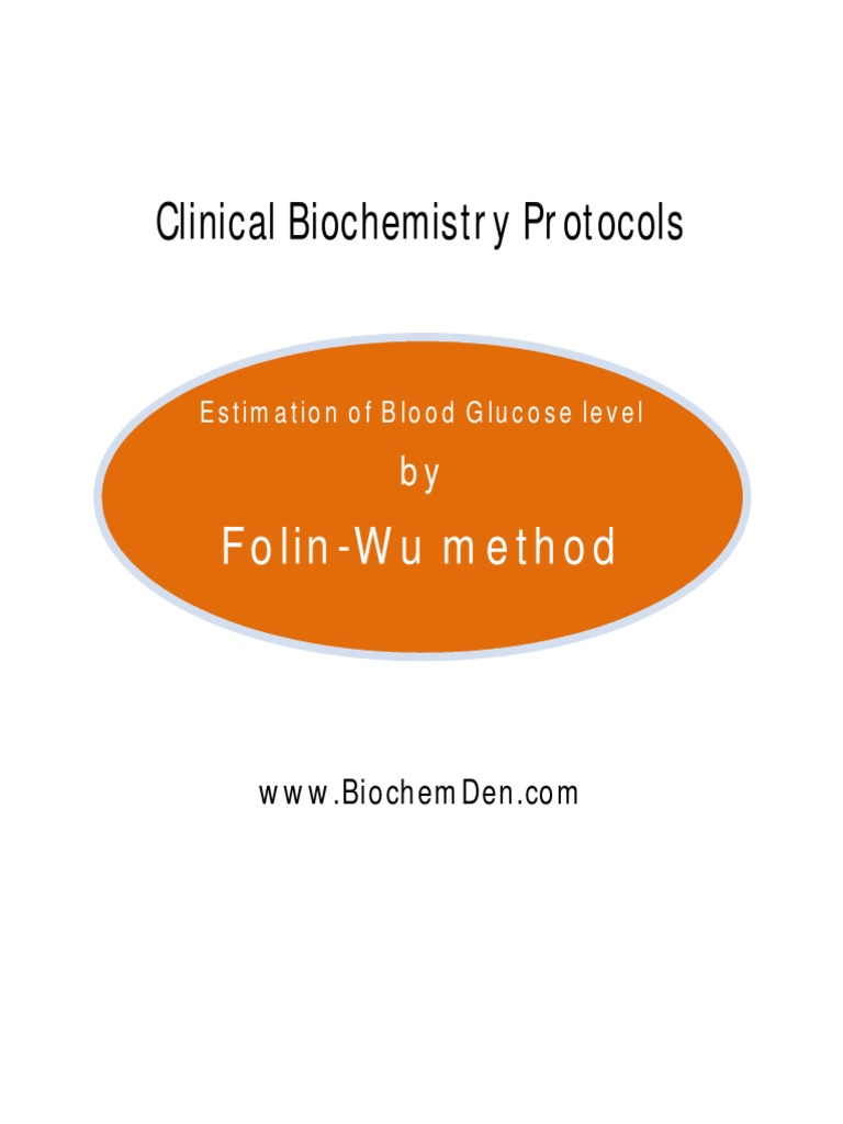 Estimation of Glucose by Folin Wu Method | PDF | Hypoglycemia | Sodium ...
