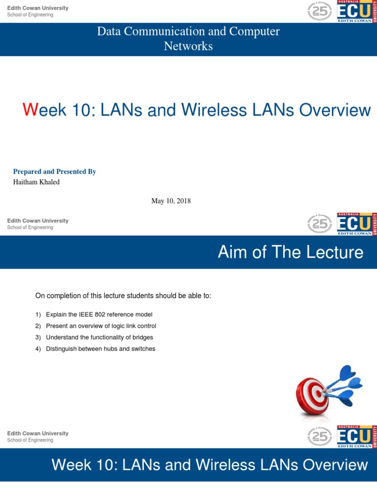 Eek 10: Lans and Wireless Lans Overview: Data Communication and Computer Networks | PDF ...